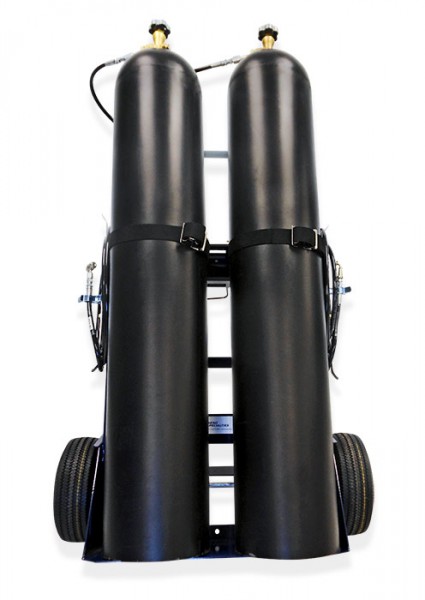 AERO 2-Bottle Nitrogen Low-High Pressure Handcart – AERO Specialties