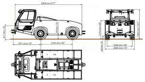 TLD TMX-150-9/12/15/16 Pushback & Tow Tractor – AERO Specialties