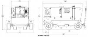 TLD GPU-406-T-CUP-28 60 kVA AC & 28VDC Diesel Aircraft Ground Power ...