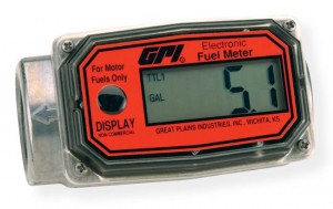 GPI 1″ Economy Aluminum Digital Flow Meter, 3-30 GPM or 10-100 LPM ...