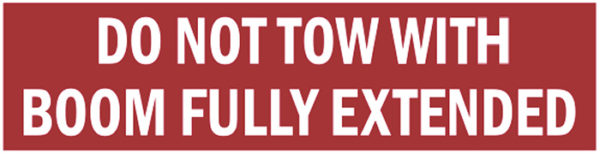 DECAL, REPAIR, DO NOT TOW, 8″ X 2″ – AERO Specialties